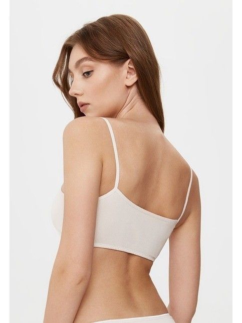 Bustier bawełniany z cienkimi ramiączkami LBE 2017 - sklep Conte